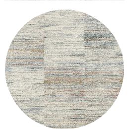 Teppich, H:20mm &Oslash;:120cm, bunt, OCI DIE TEPPICHMARKE, Polypropylen, Wohnzimmer, Teppiche, "NEW VILLA CITY, auch als L&auml;ufer und Rund", Vintage Optik,