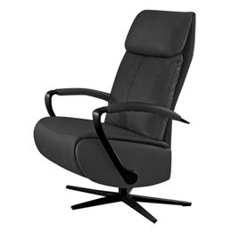 Relaxsessel W.Schillig, B:73cm H:115cm T:84cm, grau, Stoff S37 (100% Polyester): Luxus-Microfaser in Lederoptik, Wohnzimmer, Sessel, "rumbaa",