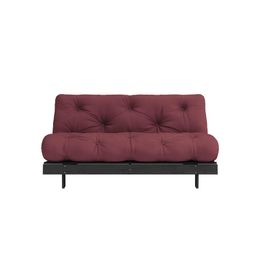 Daybett Karup Design, B:160cm H:85cm, rot, Bezug: 80% Baumwolle, 20% Polyester, Daybetten, "Roots Sofa Bed, Schlafsofa,, Bettfunktion,