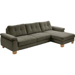 Ecksofa DIE PLANBAR, B:316cm H:86cm T:177cm, grau, 88% Polyester;12% Polyamid, Wohnzimmer, Sofas, "PP-LA19101 L-Form, Breite 316 cm", wahlweise mit