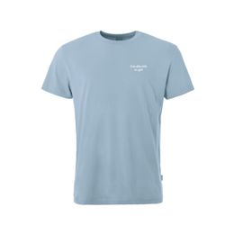 KLEINIGKEIT Herren T-Shirt "Kleinigkeit Bois Straightcut Sh&ouml;rt Freu Dich", blau, Gr. M, bedruckt, 100% Baumwolle, Shirts