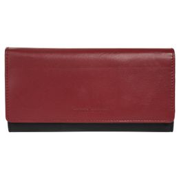 Bruno Banani Damen Geldb&ouml;rse, rot, Leder, leicht gl&auml;nzend, unifarben, Kleinlederwaren, echt Leder