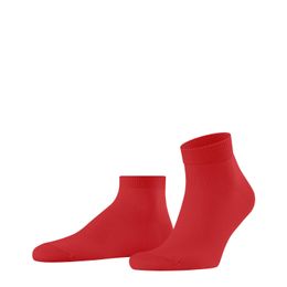 Burlington Herren Sneakersocken "Palace Street", Gr. 40, rot, Obermaterial: 74% Baumwolle CO. 23% Polyamid PA. 3% Elasthan EL., glatt, Socken