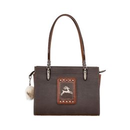 SIMA G&Uuml;RTEL Damen Handtasche "Trachtentasche 214-2935", Gr. S, braun, Obermaterial: 100% Rindsleder Leather cow., Taschen