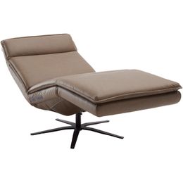 Sch&ouml;ner Wohnen Kollektion Relaxsessel, B:83cm H:56cm T:153cm, braun, SCH&Ouml;NER WOHNEN-KOLLEKTION, 100% Leder, Wohnzimmer, Sessel, "Belize, Ergonomischer Liege-Luxus zum