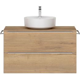 Badm&ouml;bel-Set Nobilia, B:100,3cm H:74,2cm T:48,5cm, braun, Kastenm&ouml;bel-Sets, "Alvene", in vier Breiten