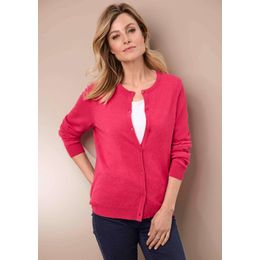 GOLDNER Damen Strickpullover "Kurzgr&ouml;&szlig;e Kuschelweiche Kaschmir-Strickjacke mit Rundhals", pink, Gr. 22, Obermaterial: 100% Kaschmir WS., Pullover,