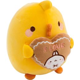 Nici Kinder Kuscheltier "MOLANG, Piu Piu mit Lebkuchenherz 24cm"gelb, Polyester, H:24cm, Pl&uuml;schfiguren, in Geschenkverpackung