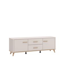 Lowboard Home Affaire, B:154cm H:52cm T:40cm, beige, Holzwerkstoff, MDF, Wohnzimmer, Sideboards, "Darwen TV-Board, TV-Kommode, TV-Schrank,