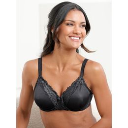 Triumph Damen Minimizer-BH, Gr. 75, schwarz, 50% Polyamid, 41% Polyester, 9% Elasthan, BHs