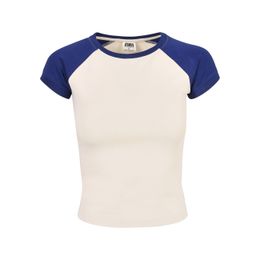 Urban Classics Damen Kurzarmshirt "Urban Classics Damen", wei&szlig;, Gr. XS, unifarben, 95% Baumwolle, 5% Elasthan, Shirts