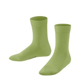 Falke Damen Socken "Family", Gr. 19, gr&uuml;n, Obermaterial: 92% Baumwolle CO. 7% Polyamid PA. 1% Elasthan EL., glatt, Socken