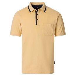 Casamoda Herren Poloshirt "Casamoda Polo-Shirt uni"gelb, Gr. S, 95% Baumwolle, 5% Elasthan, Shirts