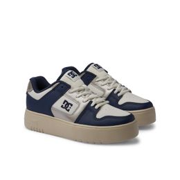 DC Shoes Damen Sneaker "Manteca 4 Platform", Gr. 7, wei&szlig;, Obermaterial: Leder (Kuh) / Futter: Textil / Au&szlig;ensohle: Gummi., Schuhe