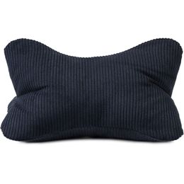 G&ouml;zze Nackenkissen G&Ouml;ZZE, B:40cm H:19cm L:25cm, schwarz, Polyester, Funktionskissen, "Cord Lesekissen Capri"