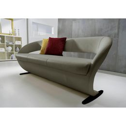 K+w Komfort & Wohnen Essbank, B:204cm H:83cm T:68cm, beige, K+W KOMFORT & WOHNEN, Bronco: Nappaleder pigmentiert, Dickleder, 1, 3/1, 5mm, mit rustikal gek&ouml;rnten