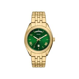 Fossil Herren Quarzuhr "CAMPBELL", gold, Armbanduhren, Armbanduhr, Herrenuhr, Edelstahlarmband, analog, Tag, Wochentag