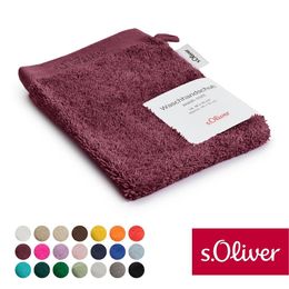 Waschhandschuh s.Oliver, B:16cm L:21cm, lila, Walkfrottier, Obermaterial: 100% Baumwolle, Handt&uuml;cher, "s.Oliver, Premium Qualit&auml;t, 600 gr/m&sup2;, auch