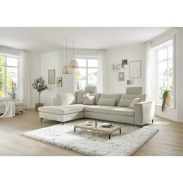 Ecksofa DIE PLANBAR, B:289cm T:197cm, beige, 100% Polyester, Wohnzimmer, Sofas, "MP-IN24153, L-Form, Breite 289 cm", wahlweise mit Schlaffunktion und