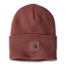 Carhartt Damen Baskenm&uuml;tze "Label", rot, Obermaterial: 100% Polyacryl PAN., M&uuml;tzen