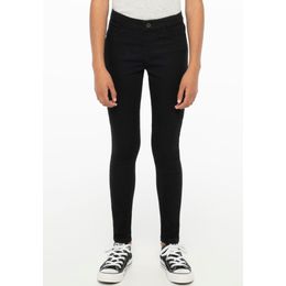 LEVI'S KIDS M&auml;dchen Jeansjeggings "PULL-ON LEGGINGS", schwarz, Gr. 5, unifarben, Denim/Jeans, Obermaterial: 75% Baumwolle, 22% Polyester, 3%