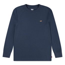 LEVI'S KIDS Jungen Langarmshirt "LVB LS GRAPHIC TEE SHIRT", blau, Gr. 14, Single Jersey, Obermaterial: 100% Baumwolle, Shirts, mit Logo Stickerei for