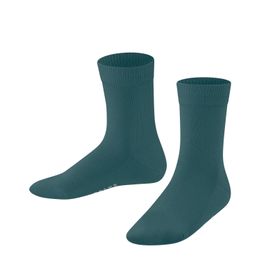 Falke Damen Socken "Family", Gr. 39, gr&uuml;n, Obermaterial: 92% Baumwolle CO. 7% Polyamid PA. 1% Elasthan EL., glatt, Socken
