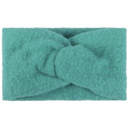 styleBREAKER Damen Stirnband "Weiches Feinstrick Stirnband mit Twist Knoten", blau, Modisch, Obermaterial: 100% Polyacryl PAN., M&uuml;tzen