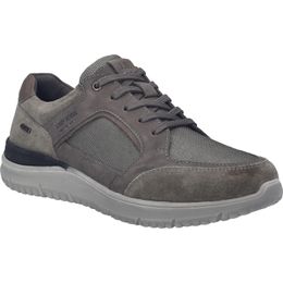 Josef Seibel Herren Sneaker "Wales 51, grau", Gr. 43, grau, Obermaterial: 80% Rindsleder Leather cow. 20% Textilmaterial TEXMAT., Schuhe
