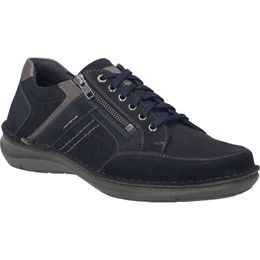 Josef Seibel Herren Schn&uuml;rschuh "New Anvers 87, dunkelblau-kombi", Gr. 45, blau, Obermaterial: 100% Rindsleder Leather cow., Schuhe
