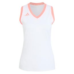 adidas Performance Sporttop 'Quickset' Damen Gr&ouml;&szlig;e XS apricot / wei&szlig;