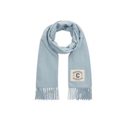 Codello Damen Modetuch "Codello Schal", blau, uni, Obermaterial: 80% Polyester PES. 20% Viskose CV., Modet&uuml;cher, mit Fransen