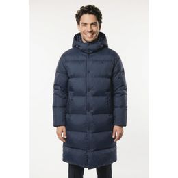 Herren Steppmantel "LS LONG LENGTH HOODED NYLON PUFF", blau, Gr. L, Calvin Klein Jeans, unifarben, Web, Obermaterial: 100% Polyamid, M&auml;ntel, Mit
