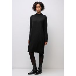 Street One Damen Strickkleidschwarz, Gr. 44, unifarben, Web, 37% Baumwolle, 34% Polyacryl, 26% Polyester, 3% Elasthan, Kleider, soft und trageangenehm