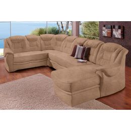 Sit & More Wohnlandschaft SIT & MORE, B:327cm H:94cm T:217cm, braun, PRIMABELLE-Microfaser (100% Polyester);SOFTLUX-Kunstleder;NaturLEDER (echtes Rindsleder),