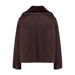 Zero Damen Outdoorjacke "Damen mit Kunstfellkragen", braun, Gr. 42, Obermaterial: 95% Polyester, 5% Elasthan. Futter: 100% Polyester, Jacken
