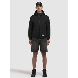 Khujo Herren Anorak "LARM", schwarz, Gr. L, unifarben, Web, 100% Polyester, Jacken
