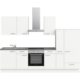 K&uuml;chenzeile Nobilia, B:300,3cm H:216,6cm T:60cm, wei&szlig;, Komplettk&uuml;chen-Sets, ""Touch I", NEU: individuell anpassbar mit gratis Profi-Beratung",
