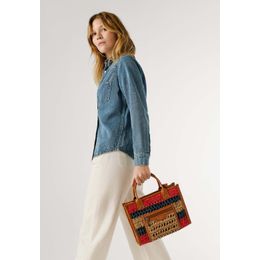 Pepe Jeans Damen Handtasche "handbag ZADIE LONDON", bunt, 70% Papier, 30% Polyurethan, Taschen