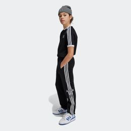 M&auml;dchen T-Shirt "3 STRIPE TEE", schwarz-wei&szlig;, Gr. 128, adidas originals, Obermaterial: 100% Baumwolle, Shirts, sportlicher Stil, mit kurzen &Auml;rmeln,