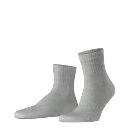 Falke Herren Kurzsocken "Run Rib", grau, Gr. 37, glatt, Obermaterial: 70% Baumwolle CO. 28% Polyamid PA. 2% Elasthan EL., Socken