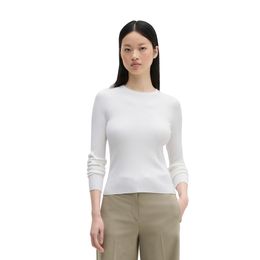 Marc O'Polo MARC O'POLO Damen Rundhalspullover "DFB Travel Collection", wei&szlig;, Gr. XS, Jersey, Obermaterial: 80% Viskose, 20% Polyester, Pullover, aus Viskose-Mix
