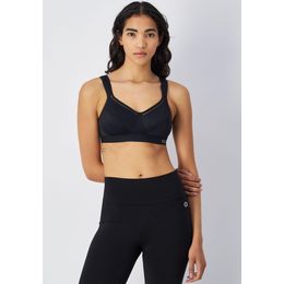 Shock Absorber Damen Sport-BH "ACTIVE CLASSIC SUPPORT N102 SA CLASSIC BRA", Gr. 75, schwarz, Stoff, Obermaterial: 77% Polyamid, 12% Elasthan, 11%