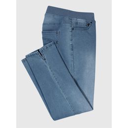 Inspirationen Damen 7/8-Jeans, blau, Gr. 20, unifarben, 78% Baumwolle, 20% Polyester, 2% Elasthan, Jeans