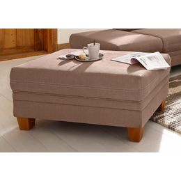 Hocker OTTO HOME, B:99cm H:45cm T:65cm, braun, Luxus-Microfaser mit Druck (100% Polyester);Luxus-Microfaser in Lederoptik (100%