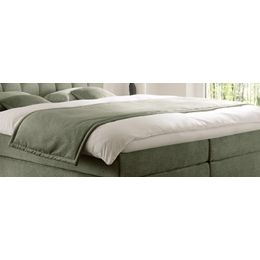 Tagesdecke Hapo, B:220cm L:70cm, gr&uuml;n, Polyester, Tagesdecken, "NEYLA, mit beidseitigem Stoff, in diversen Farben & Gr&ouml;&szlig;en erh&auml;ltlich", beidseitig