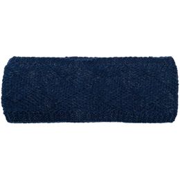 styleBREAKER Damen Stirnband "Strick Stirnband mit Rauten Muster", blau, Modisch, 100% Polyacryl PAN., M&uuml;tzen