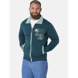 Jan Vanderstorm Herren Sweatjacke "Sweatjacke LINDSEN", blau, Gr. 4XL, Obermaterial: 100% Baumwolle CO., Sweatjacken