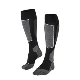 Falke Kinder Kniestr&uuml;mpfe "SK6 Pro", Gr. 44, schwarz, Obermaterial: 38% Polyamid PA. 24% Wolle WO. 18% Lyocell CLY. 18% Polypropylen PP. 2% Elasthan
