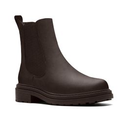 Clarks Damen Chelseaboots "Orinoco 3 Top", Gr. 36, braun, Leder, Schuhe, Boots, Stiefelette mit Stretcheinsatz